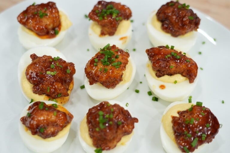 Fried Chicken Deviled Eggs - Mr Make It Happen