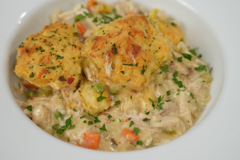 Chicken Pot Pie w/ Cheddar Bay Biscuits - Mr Make it Happen