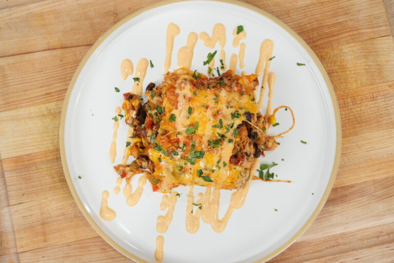 Cheesy, Easy & Crazy-Delicious: This Enchilada Casserole 100% Stacks Up! - Mr Make it Happen