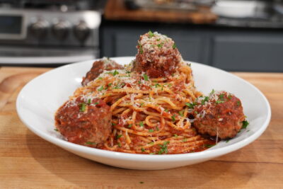 Boursin Meatballs Spaghetti Recipe (Creamy)