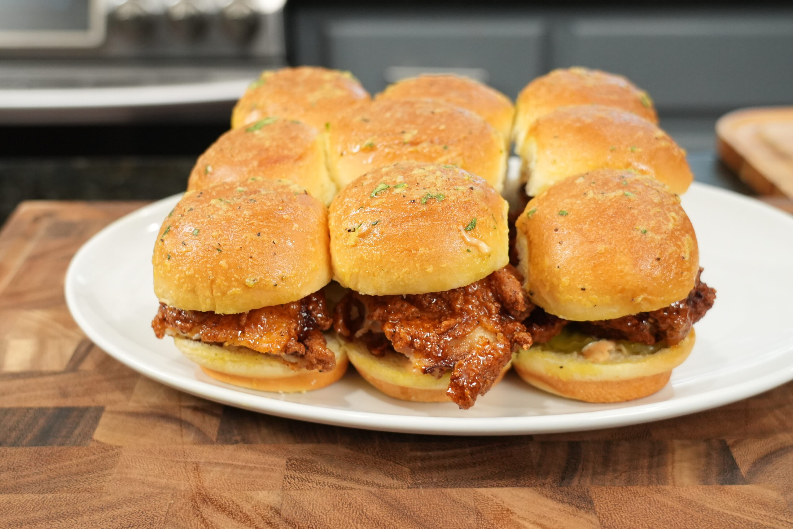 Hot Honey Fried Chicken Sliders (Game Day Hit)